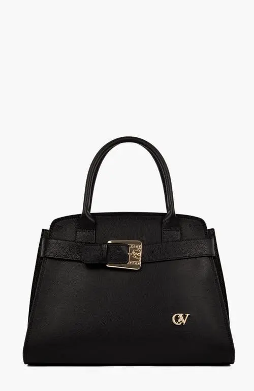CAVALINHO Signature Cv Leather Handbag 633 - Black