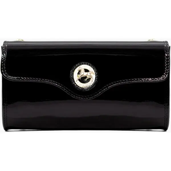 CAVALINHO All In 496 Patent Leather Clutch Shoulder Bag - Black