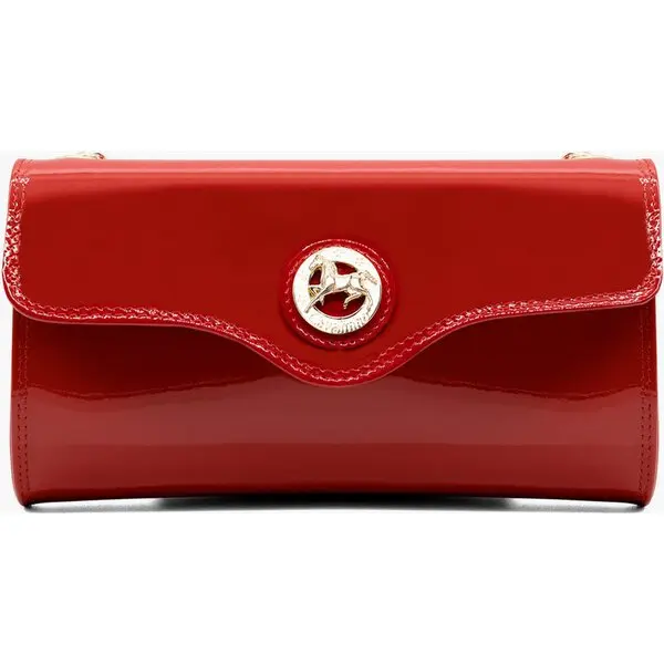CAVALINHO Patent Leather Clutch Shoulder Bag - Red