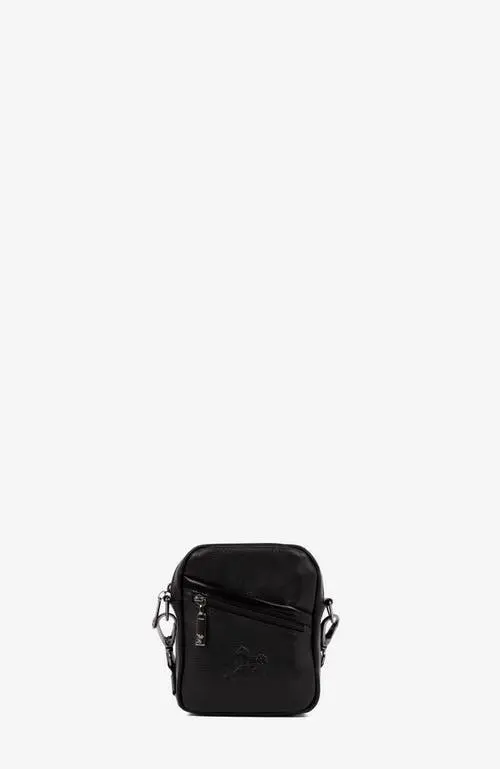 CAVALINHO El Cavaleiro 485 Leather Traveler Crossbody Bag - Black