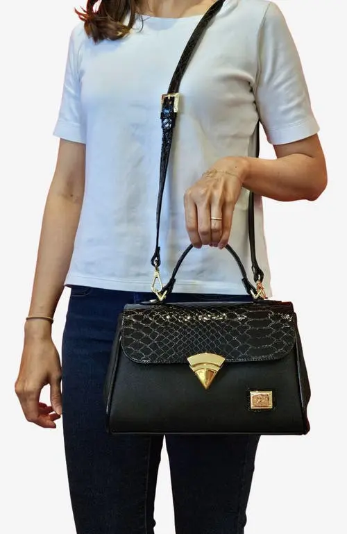 CAVALINHO Embossed Leather Handbag