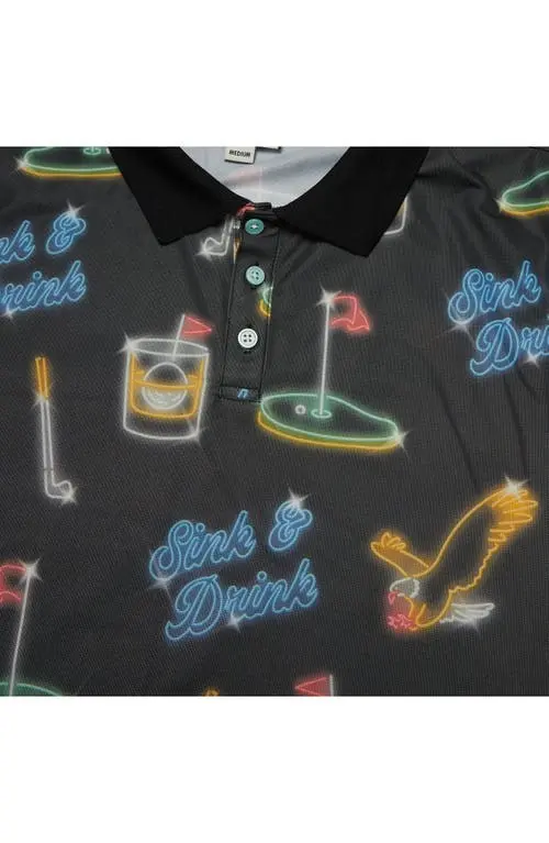 PARTY PANTS Sink N Drink Performance Polo