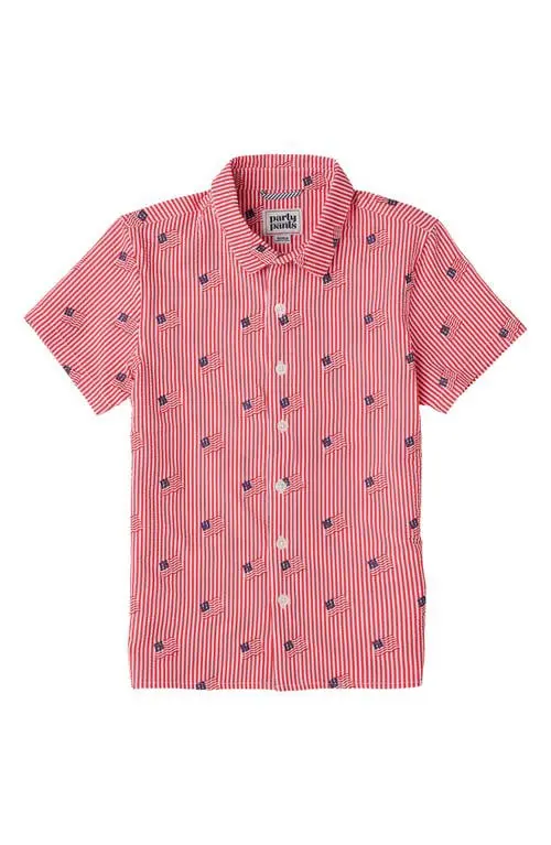 PARTY PANTS Old Glory Weekender Seersucker Shirt