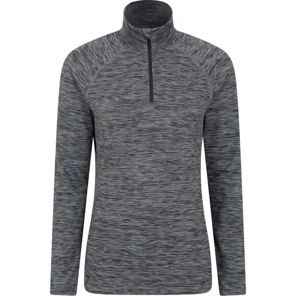 Mountain Warehouse Womens/ladies Bend & Stretch Half Zip Midlayer Top - Black