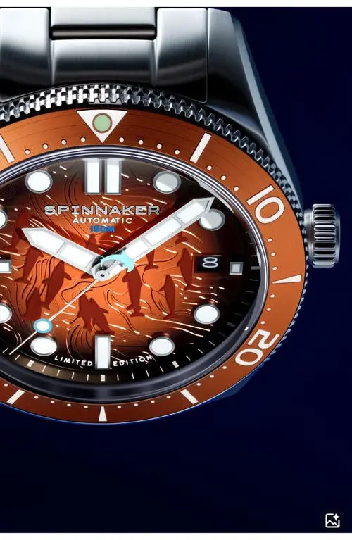 SPINNAKER Croft Midsize Automatic Sunrise Splash Watch Set