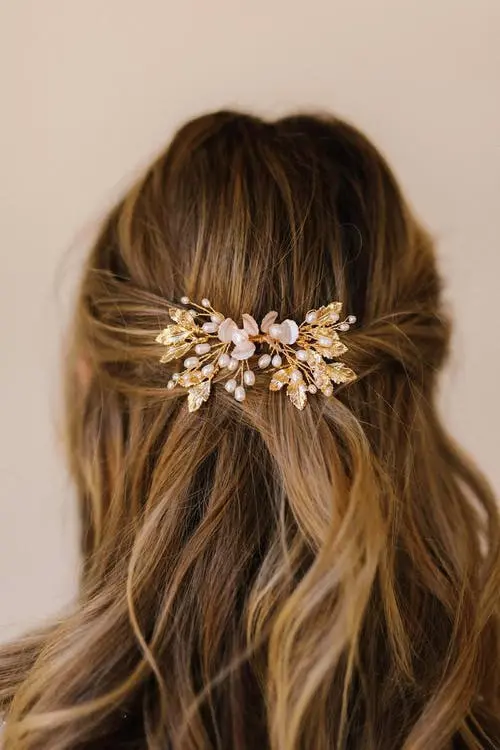 POPPY LANE June Bridal Comb - Gold