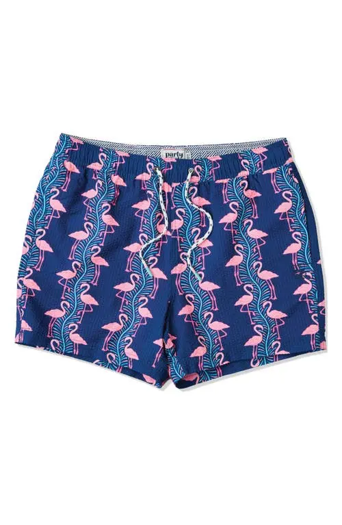 PARTY PANTS Flamingles 5-inch Swim Trunks