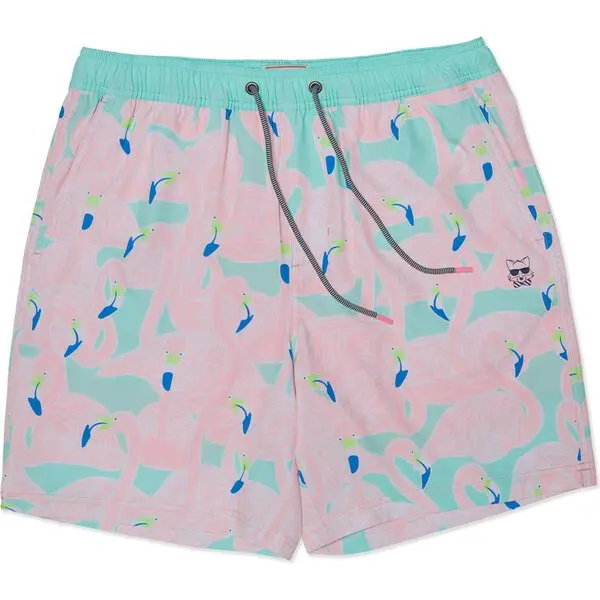 PARTY PANTS Flockin' Aye Happy Hour 5-inch Swim Trunks