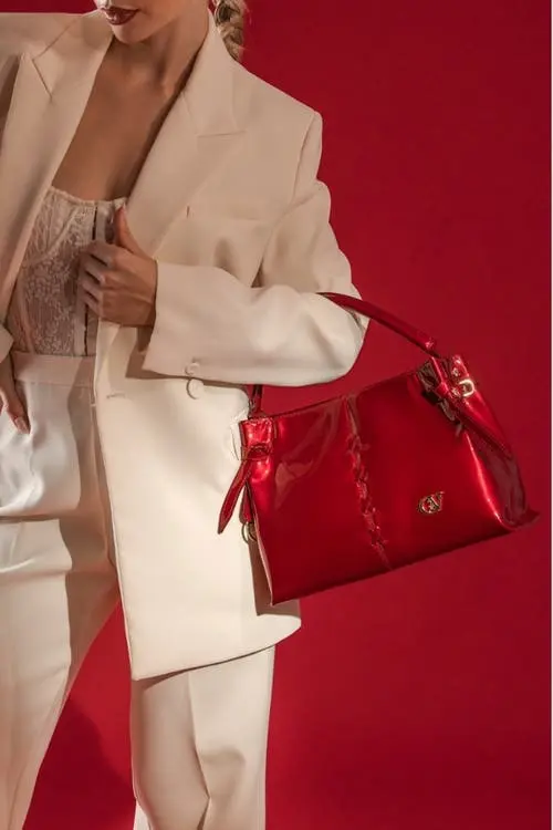 CAVALINHO Midnight Rouge 627 Limited Edition Patent Leather Handbag