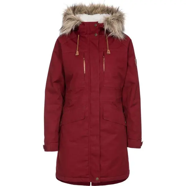 TRESPASS Faithful Waterproof Parka With Fur Trim
