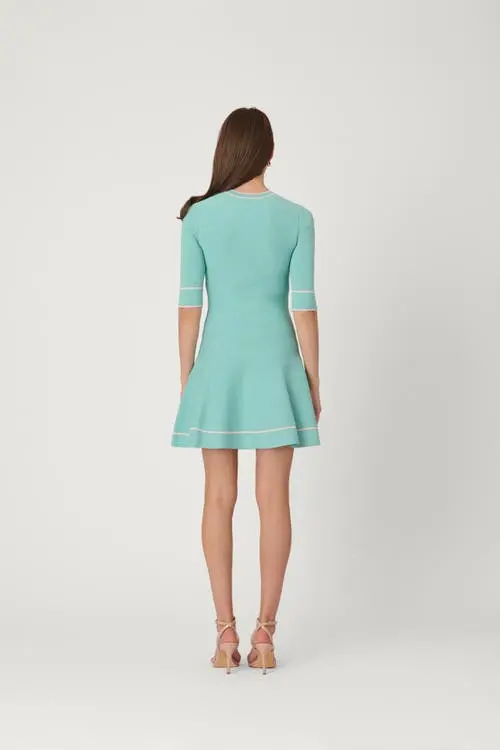 Shoshanna Embellished Knit Weston Dress
