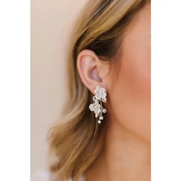 POPPY LANE Opal Bridal Earrings