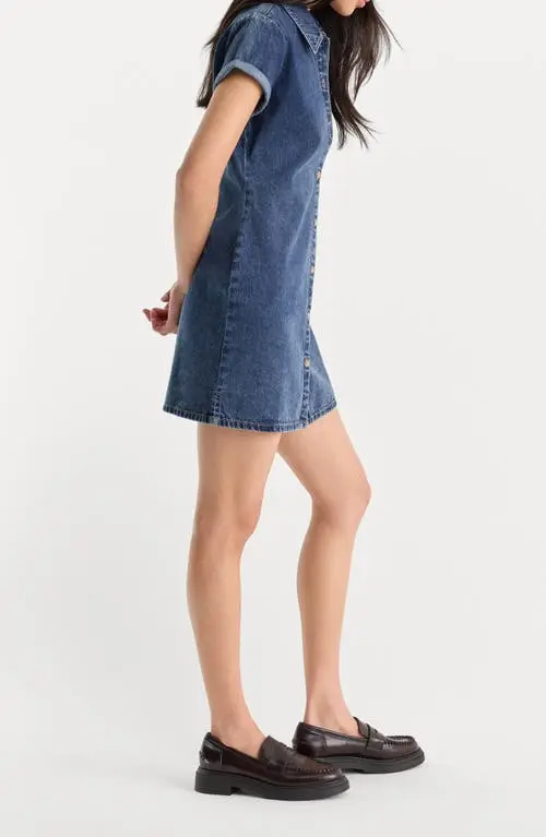 Good American Denim Polo Mini Dress