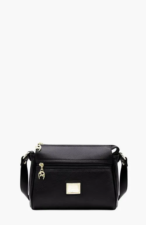 CAVALINHO Muse 373 Pebbled Leather Crossbody Bag - Black