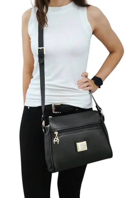 CAVALINHO Muse 373 Pebbled Leather Crossbody Bag