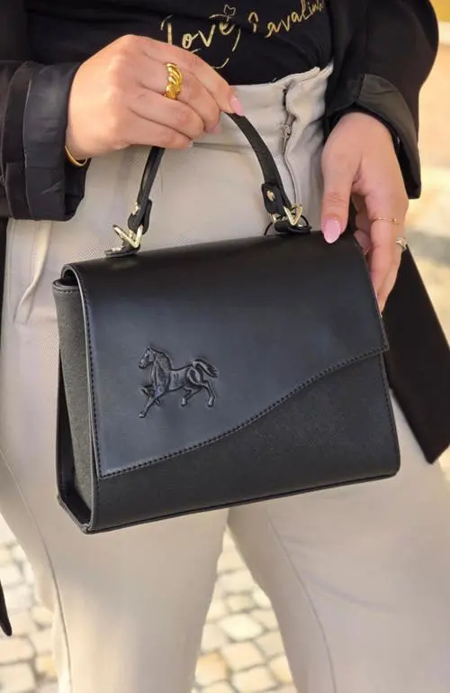 CAVALINHO Leather Handbag - Black