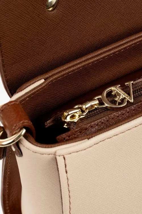 Cavalinho Leather Handbag - Camel Brown/beige