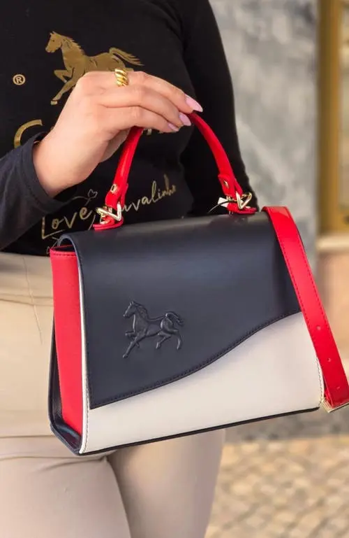 CAVALINHO Horse 640 Handbag - Navy/white/red