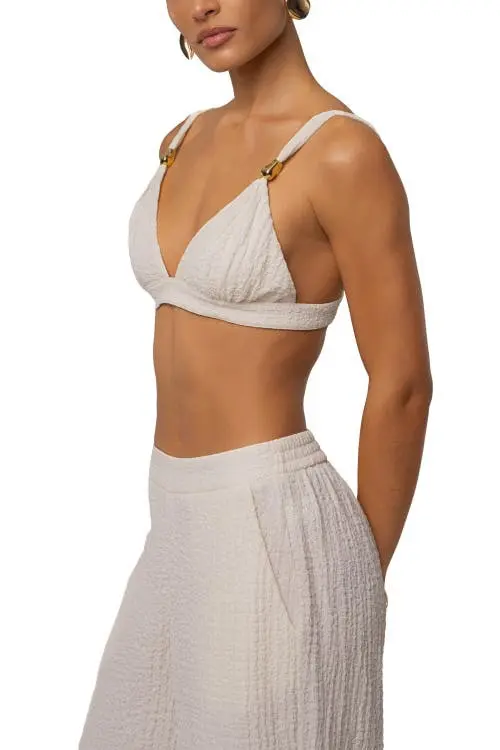JLUXLABEL Dockside Crepe Knit Bralette