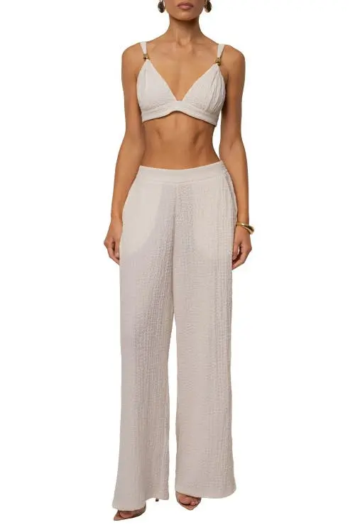 JLUXLABEL Dockside Crepe Knit Bralette