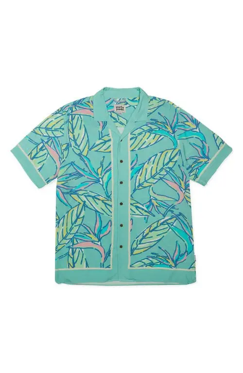 PARTY PANTS Johnny Jamaica Tropical Print Camp Shirt