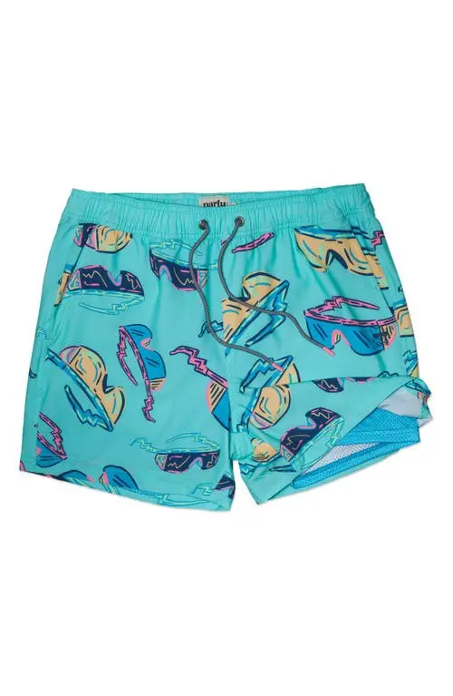 PARTY PANTS 7 Blockers Happy Hour Swim Trunks