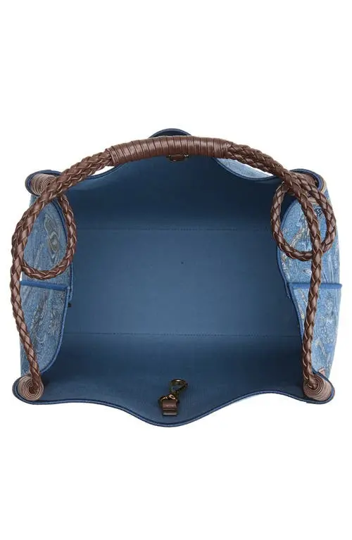 Etro Small Libra Denim Shopping Tote