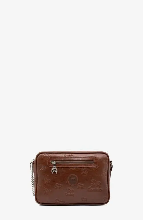 Cavalinho Embossed Leather Crossbody Bag