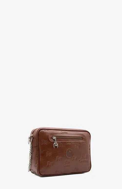 Cavalinho Embossed Leather Crossbody Bag