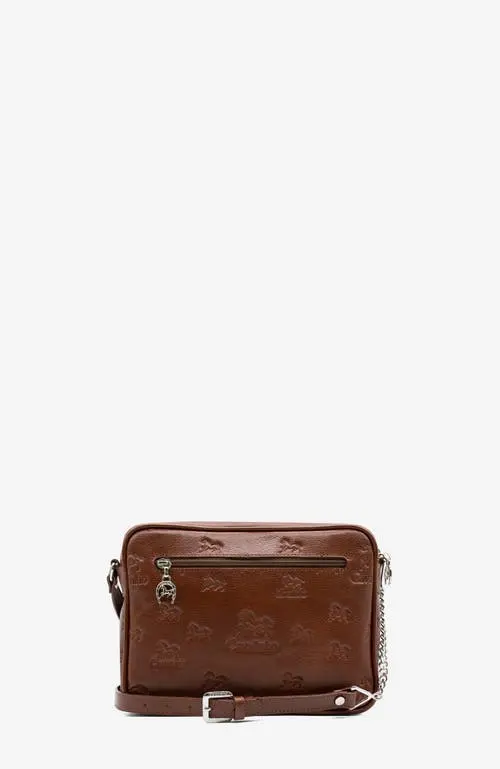 Cavalinho Embossed Leather Crossbody Bag