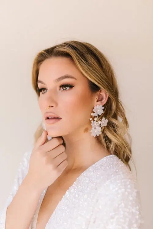 POPPY LANE Olive Bridal Earrings