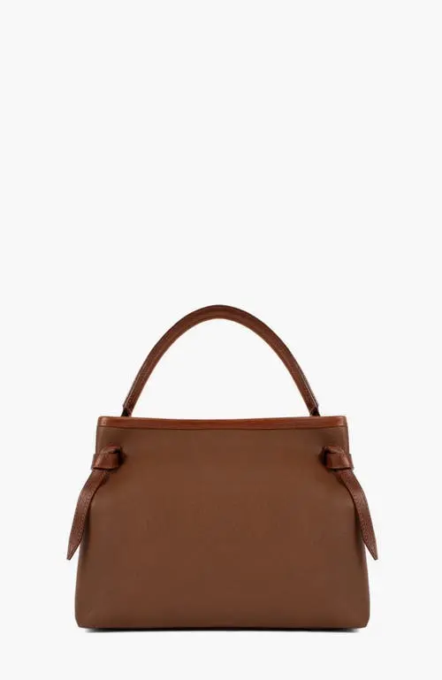 Cavalinho Structured Leather Handbag - Camel Brown/beige