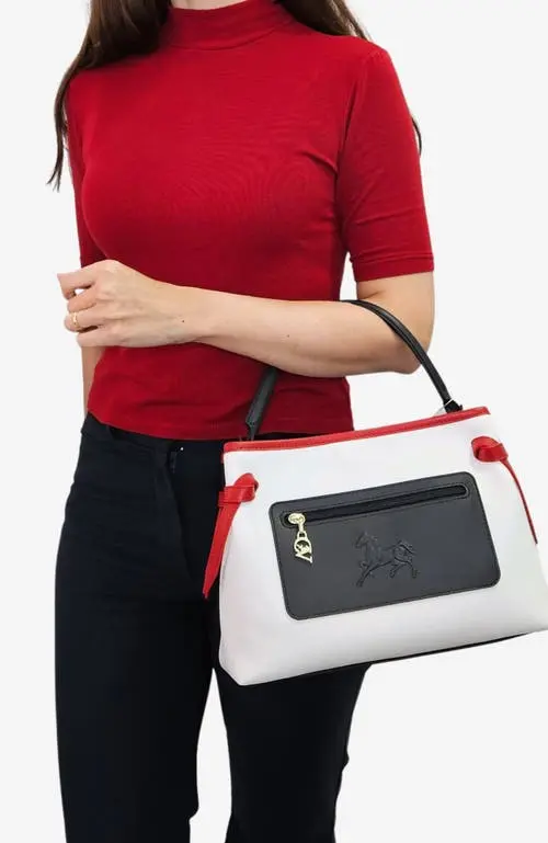 CAVALINHO Horse 627 Handbag - Navy/white/red