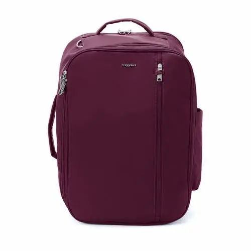 BAGGALLINI Securtex Classic Anti-theft Convertible Travel Backpack - Mulberry