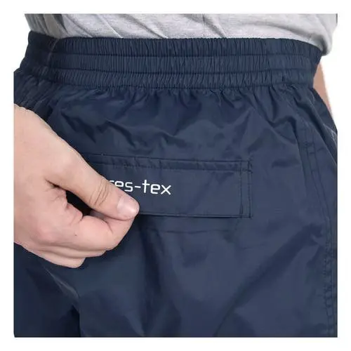 TRESPASS Adults Waterproof Qikpac Pants - Dark Navy