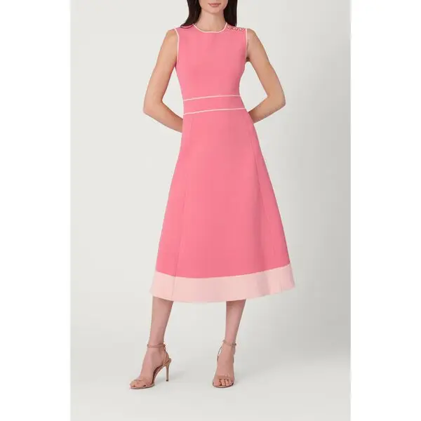 Shoshanna Embellished Knit Tiffany Dress - Petal