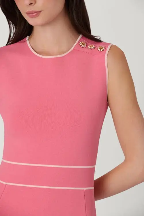 Shoshanna Embellished Knit Tiffany Dress