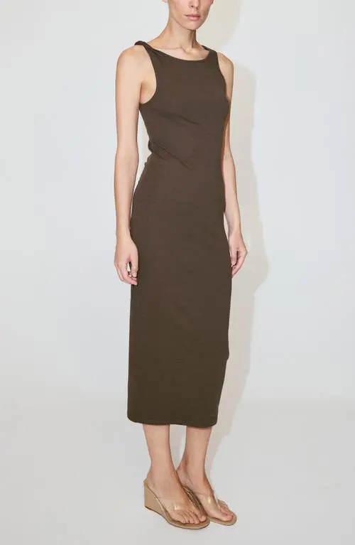 Mango Sleeveless Twist Strap Maxi Dress