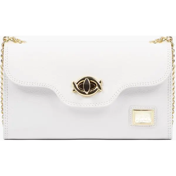 CAVALINHO Muse 535 Pebbled Leather Shoulder Bag - White