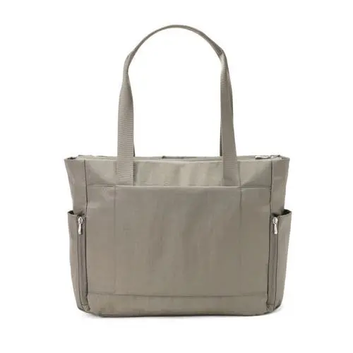 BAGGALLINI Coastal Flip Lock Tote - Sterling Shimmer