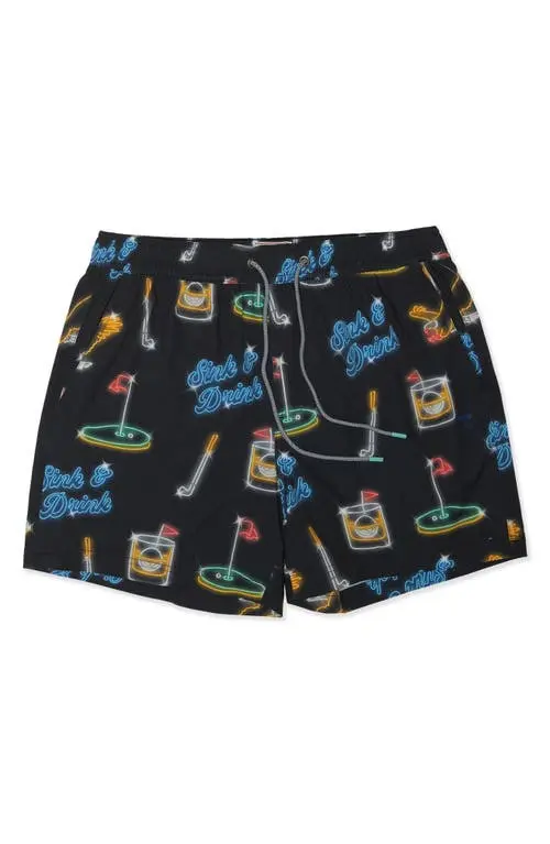 PARTY PANTS Sink And Drink Happy Hour Swim Trunks