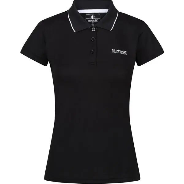 REGATTA Maverick V Polo Shirt - Black