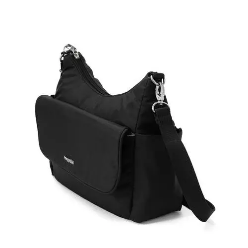 BAGGALLINI Securtex Journey Anti-theft Hobo Bag - Black