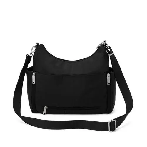 BAGGALLINI Securtex Journey Anti-theft Hobo Bag - Black