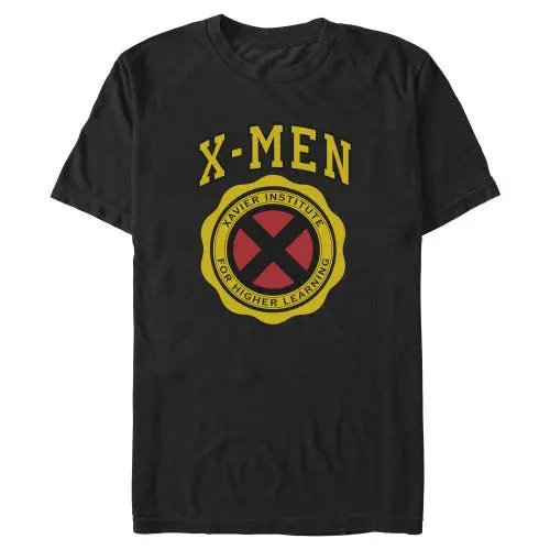 MARVEL: X-MEN '97 Marvel X-men '97 Xavier Institute Yellow Badge Graphic T-shirt - Black