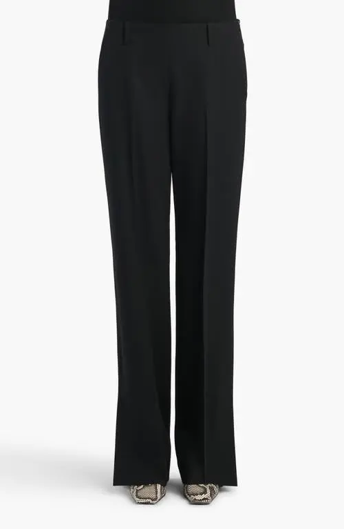 Khaite Grenare Split Hem Virgin Wool Pants