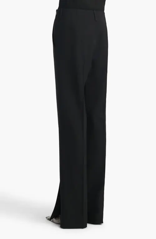 Khaite Grenare Split Hem Virgin Wool Pants
