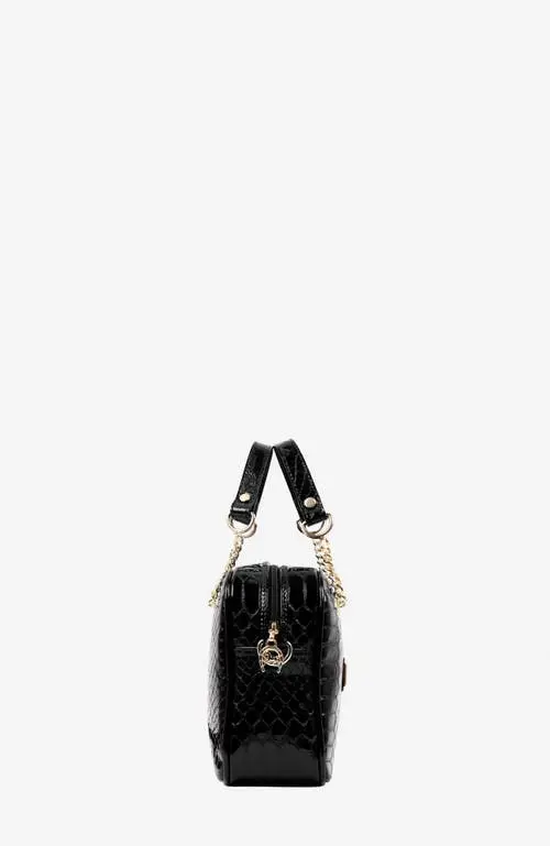CAVALINHO Gallop 512 Patent Leather Handbag - Black