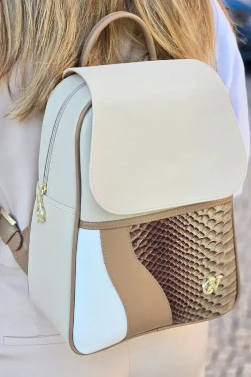 CAVALINHO Cv 653 Backpack With Croc-effect Leather