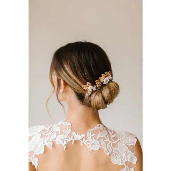 POPPY LANE Grace Bridal Comb - Gold